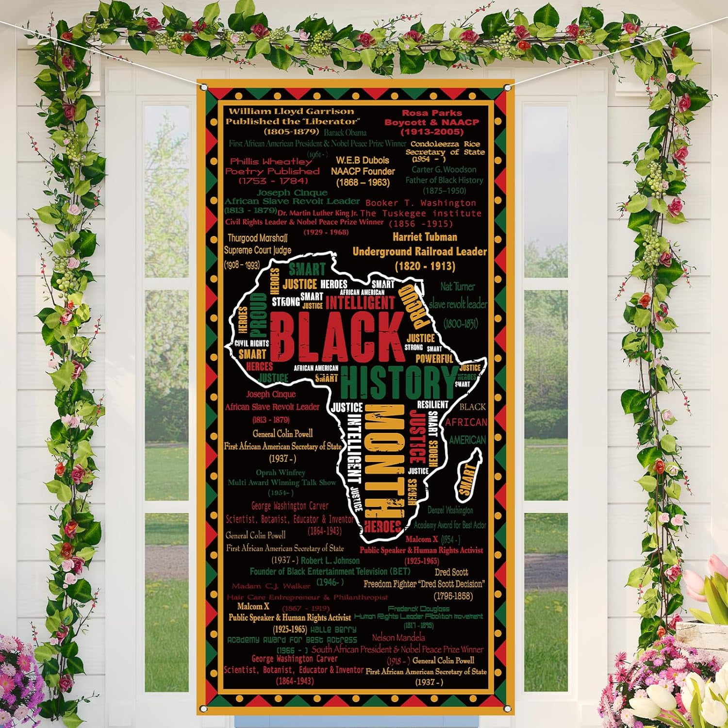 Black History Month Decorations Black History Month Door Cover Pan ...