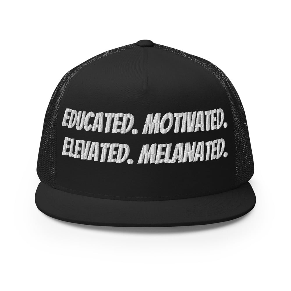Black History Month Embroidered Trucker Cap, Educated Motivated ...