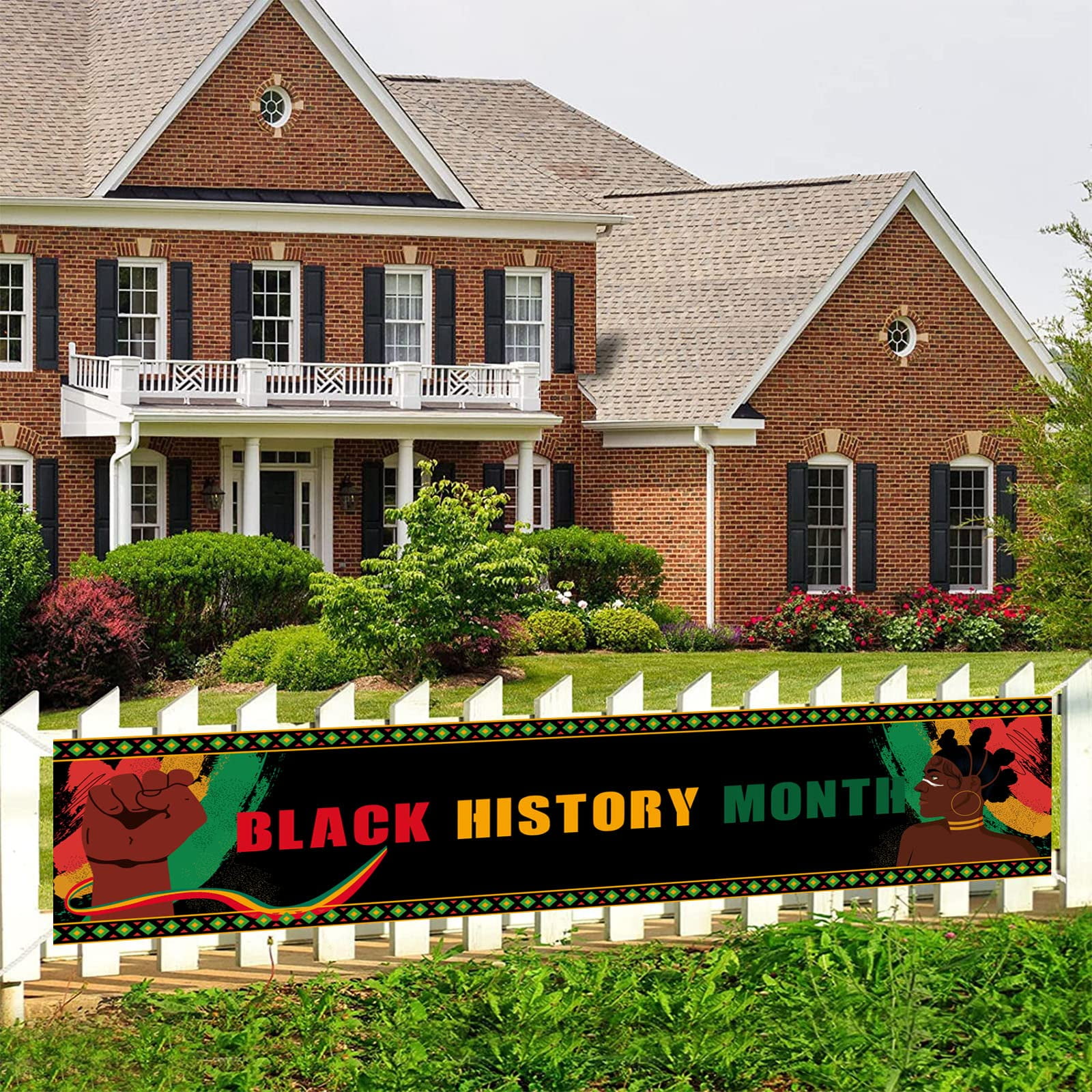 Black History Month Fence Banner African American National Holiday ...