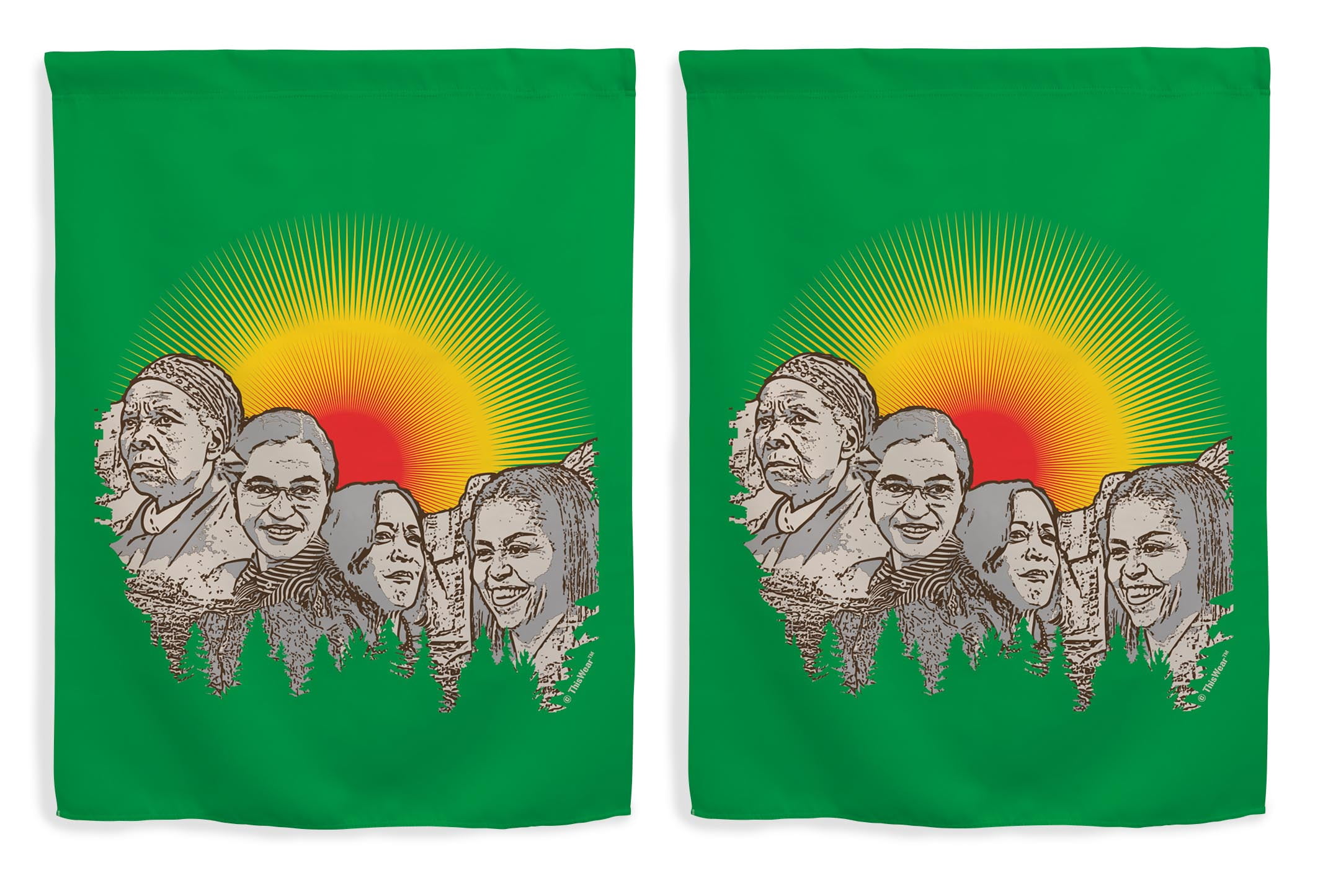 Black History Month Flag Black Women Leaders of History Mount Rushmore ...
