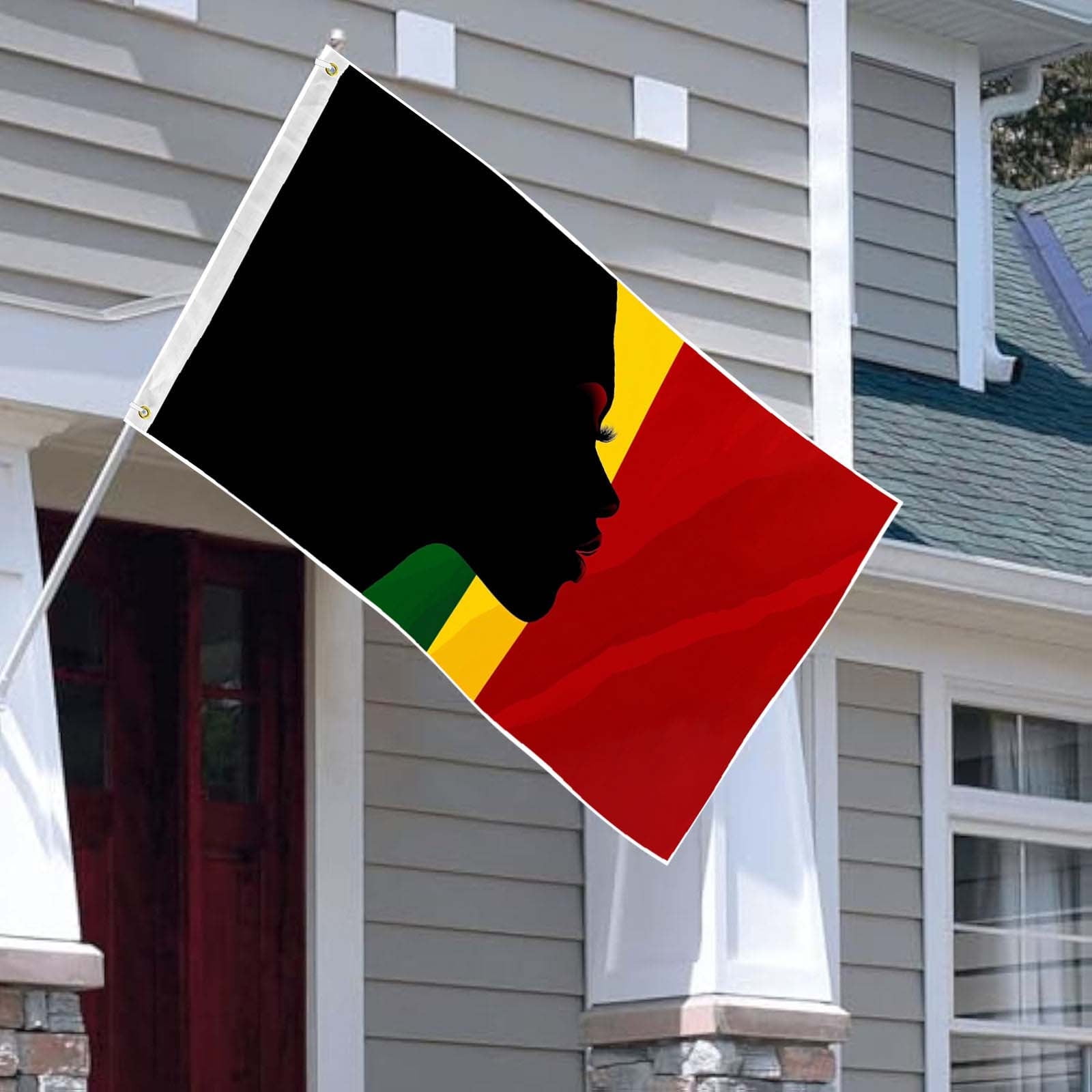 Black History Month Flag Vivid Color and Fade Proof African Americans Flags, Canvas Header and ...