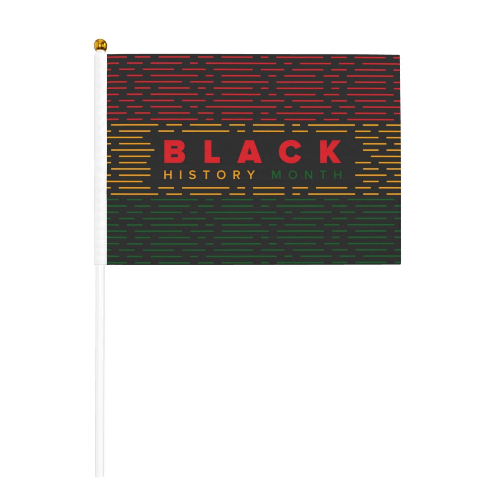 Black History Month Flags 6 Packs Mini Handheld Flag Desk Flag 5.5 x 8. ...