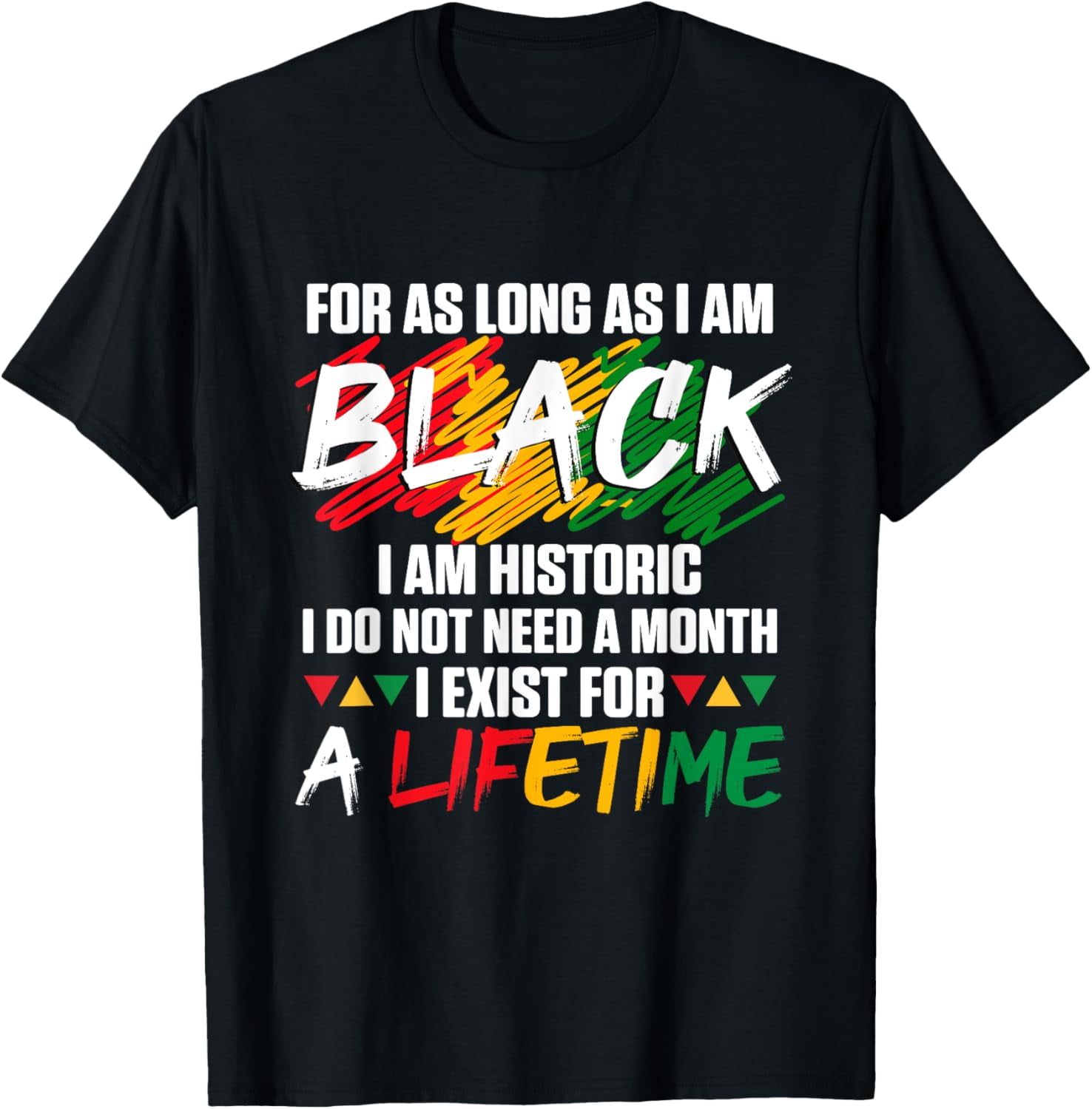 Black History Month For as long as I am Black I am Historic T-Shirt ...