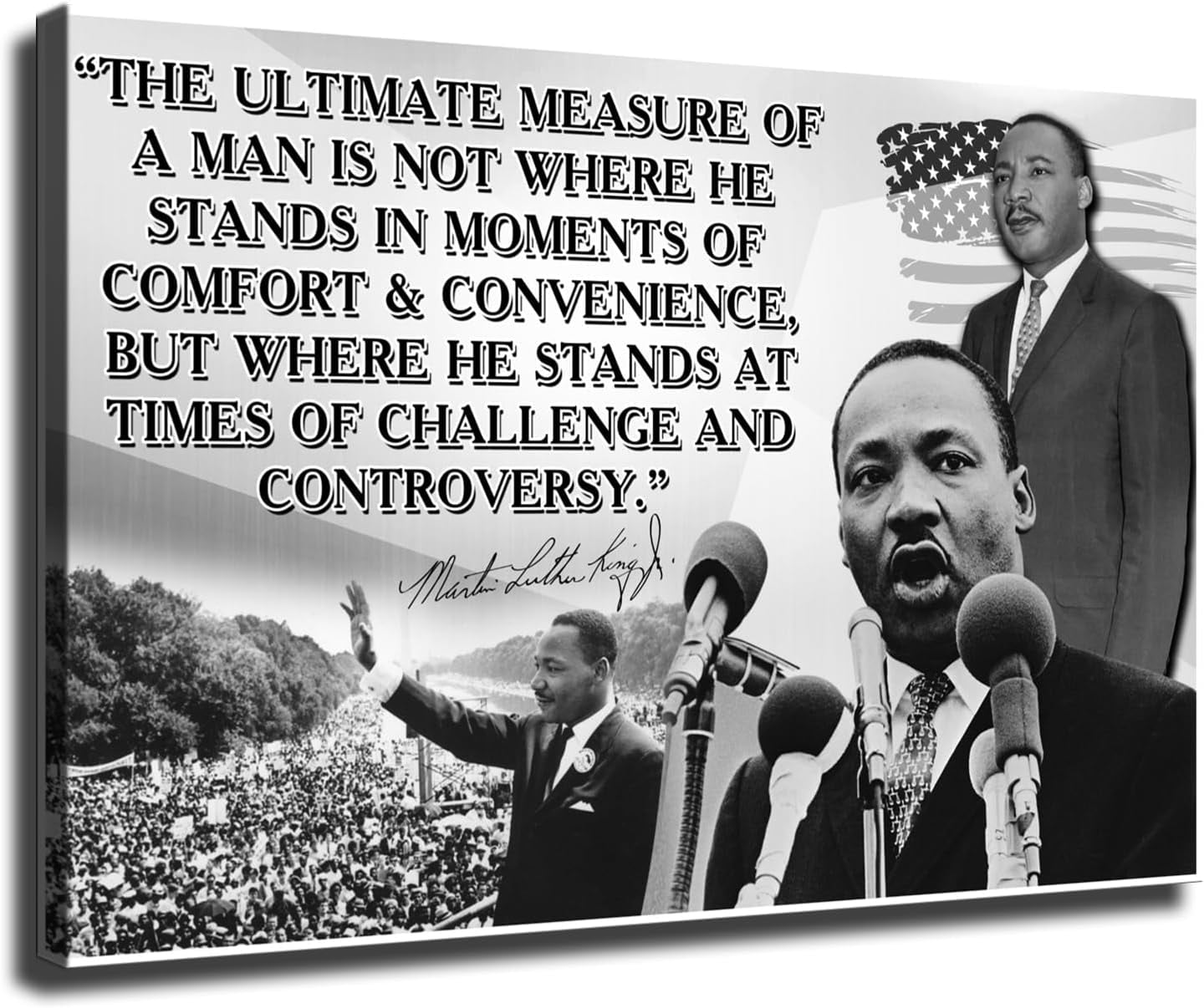 Black History Month MLK Martin Luther King Jr Poster Wall Painting ...