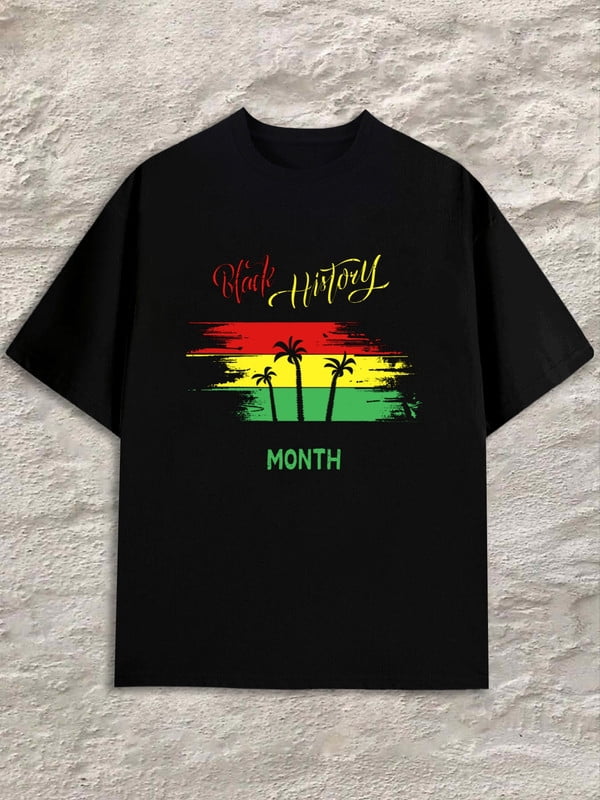 Black History Month Men black All-season fitness tops, stylish athletic ...