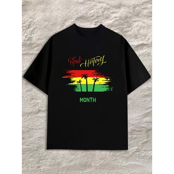 Black History Month Men black All-season fitness tops, stylish athletic ...