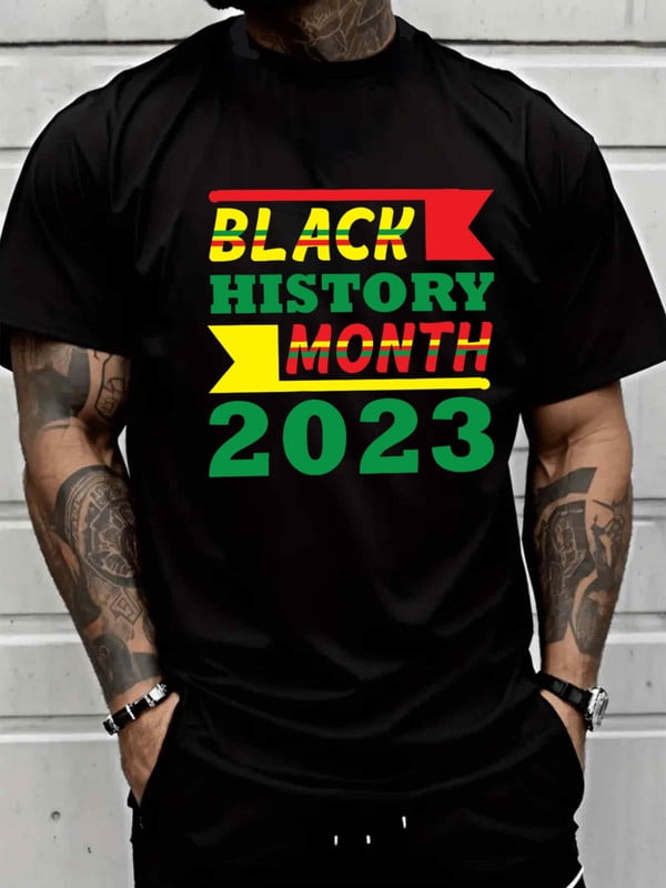 Black History Month Mens black Regular Fit, Everyday Comfort ...