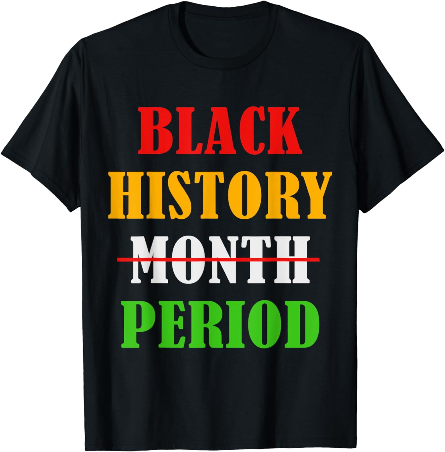 Black History Month Period African American Women Men Proud T-Shirt ...