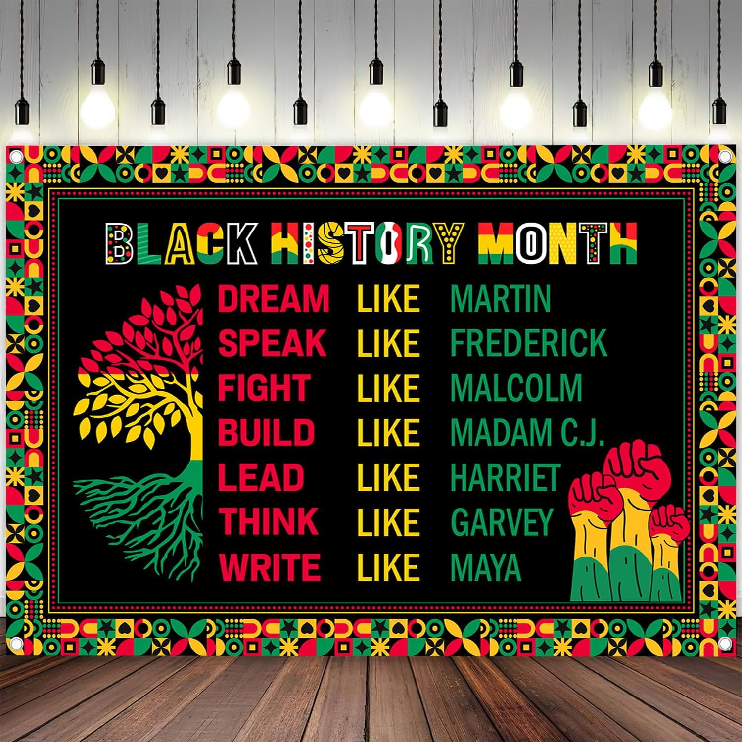 Black History Month Photo Backdrop, 20 x 10 ft American African History ...