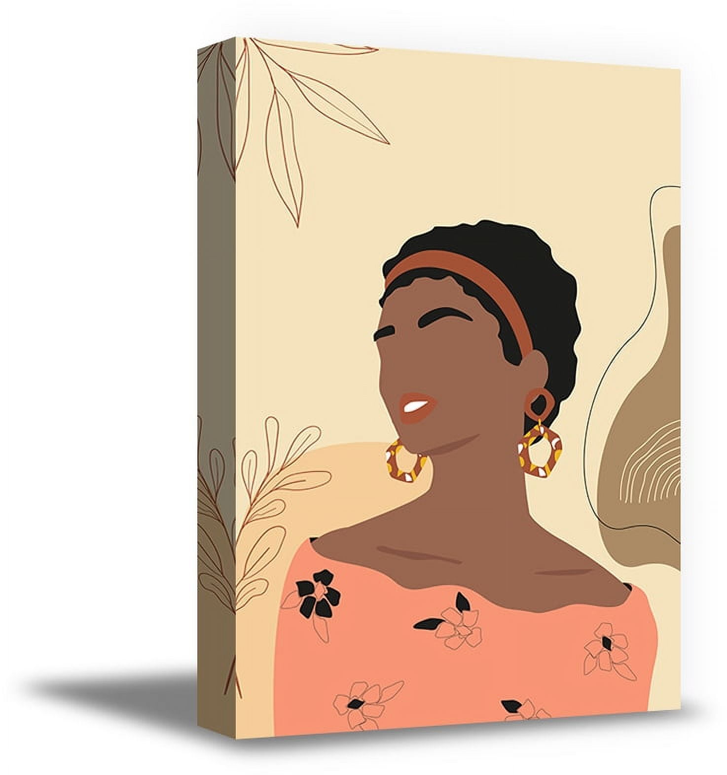 Black History Month Pride Canvas Black Pride 2021 Beautiful Woman Wall ...