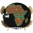 Black History Month Round Tablecloth 55-60 Inch Round Fitted Table ...