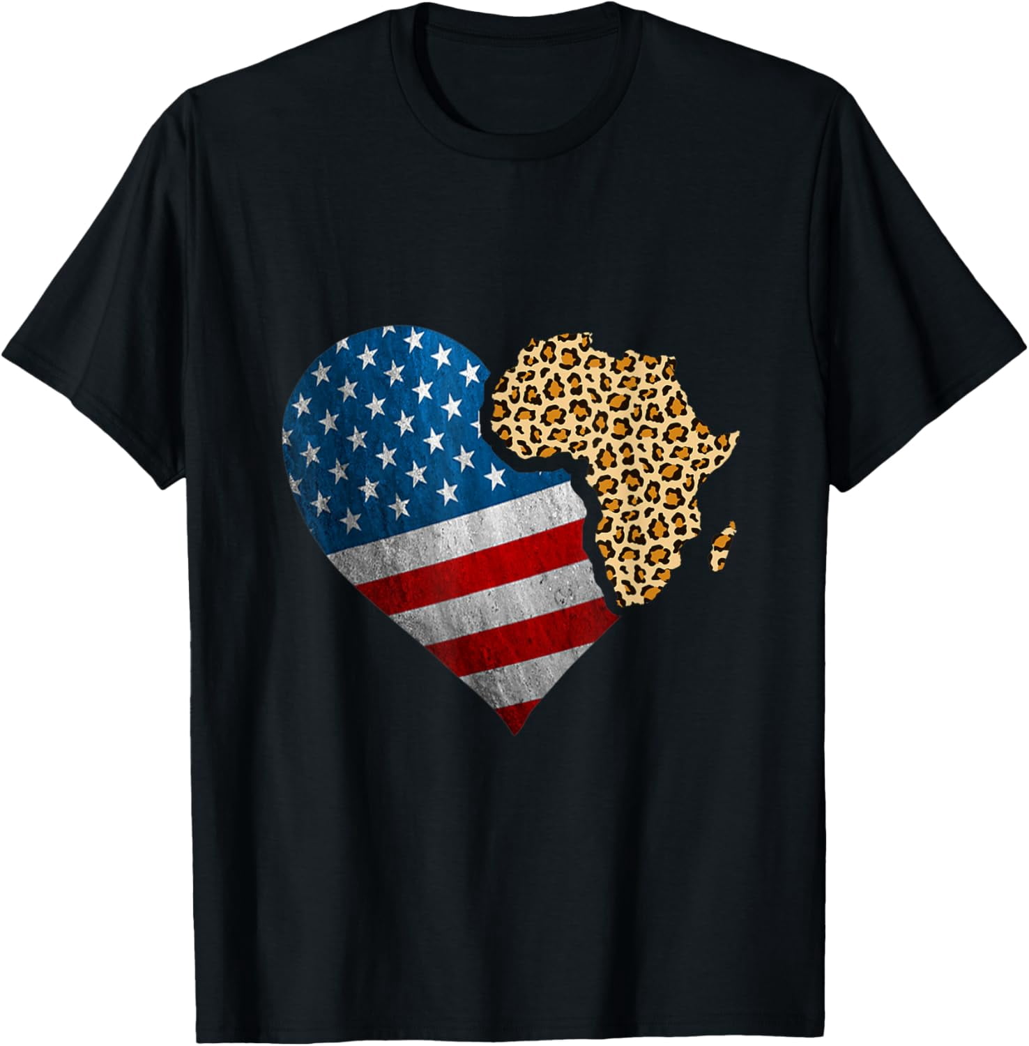 Black_History_Month Shirt African American Africa USA Heart T-Shirt ...