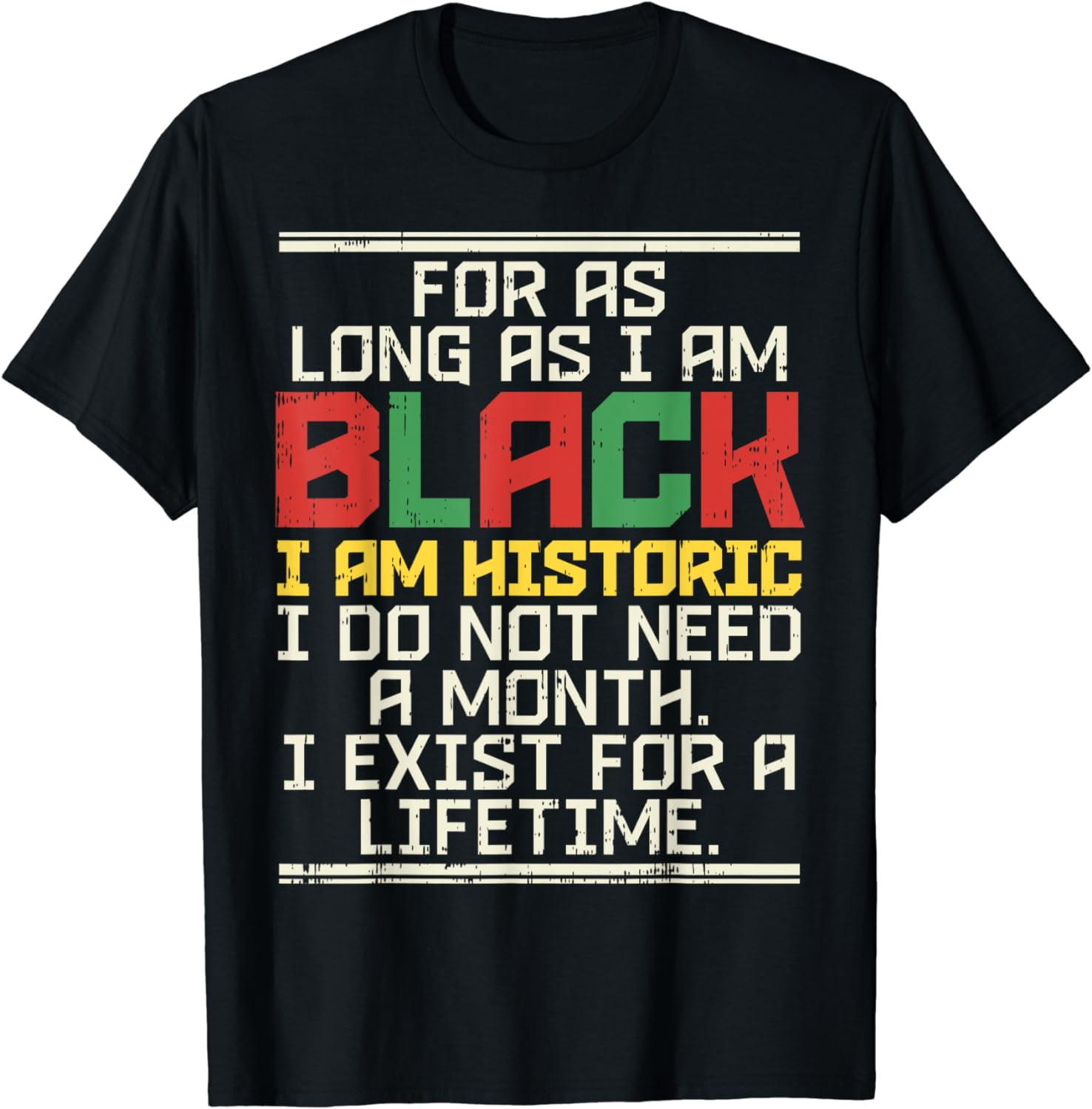 Black History Month Shirt For As Long As I Am Pride Protest T-Shirt ...