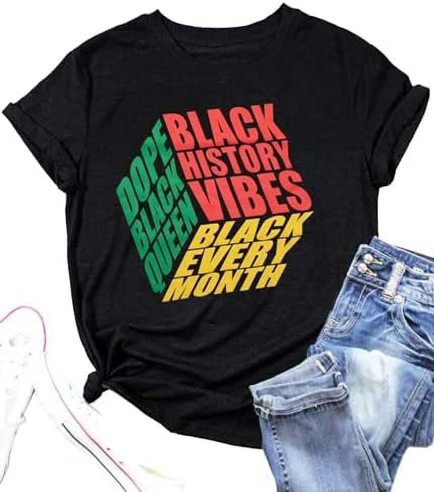 Black History Month Shirt Women Black History T Shirt African American ...