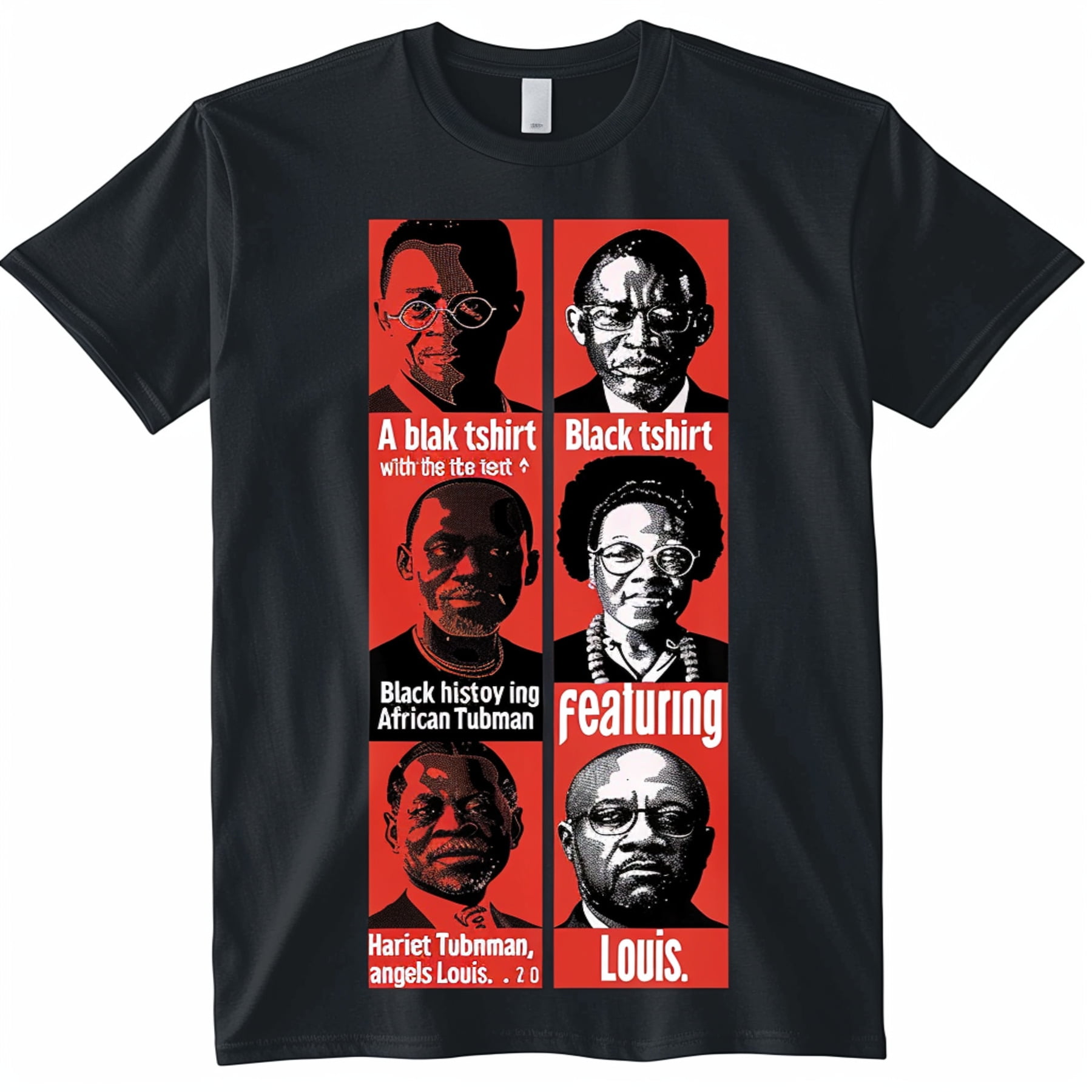 Black History Month T Shirt: Featuring like Harriet Tubman Luther King ...