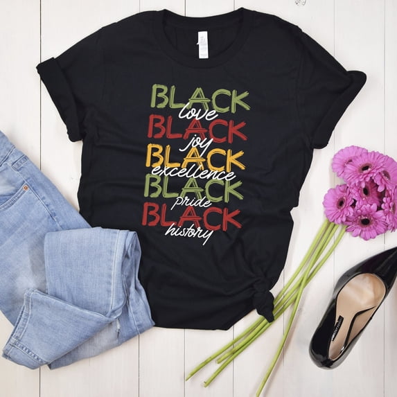 Black History Month TShirt Melanin Pride Love amp Power African ...