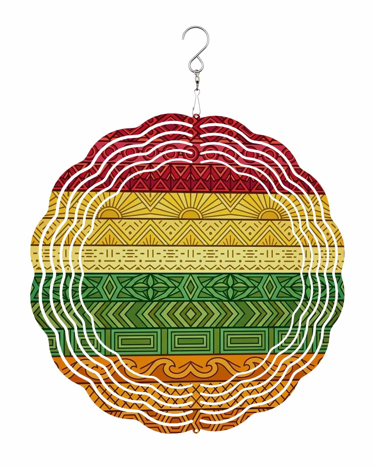 Black History Month Wind Spinner for Garden Yard 12In, Retro Colorful ...