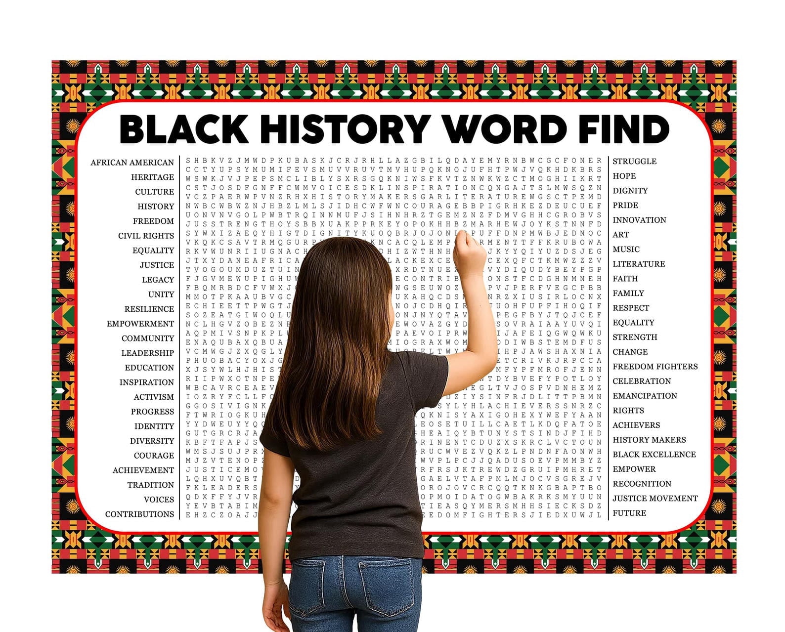 Black History Month Word Search Game, Crossword Puzzle, Word Find ...