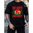 Black History Month for men black 180G 100% Cotton Daytime and weekend ...
