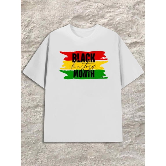 Black History Month for men white Everyday wear, suitable for the ...