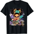 Black History Strong Nurse Afro Love Melanin African American Women T ...