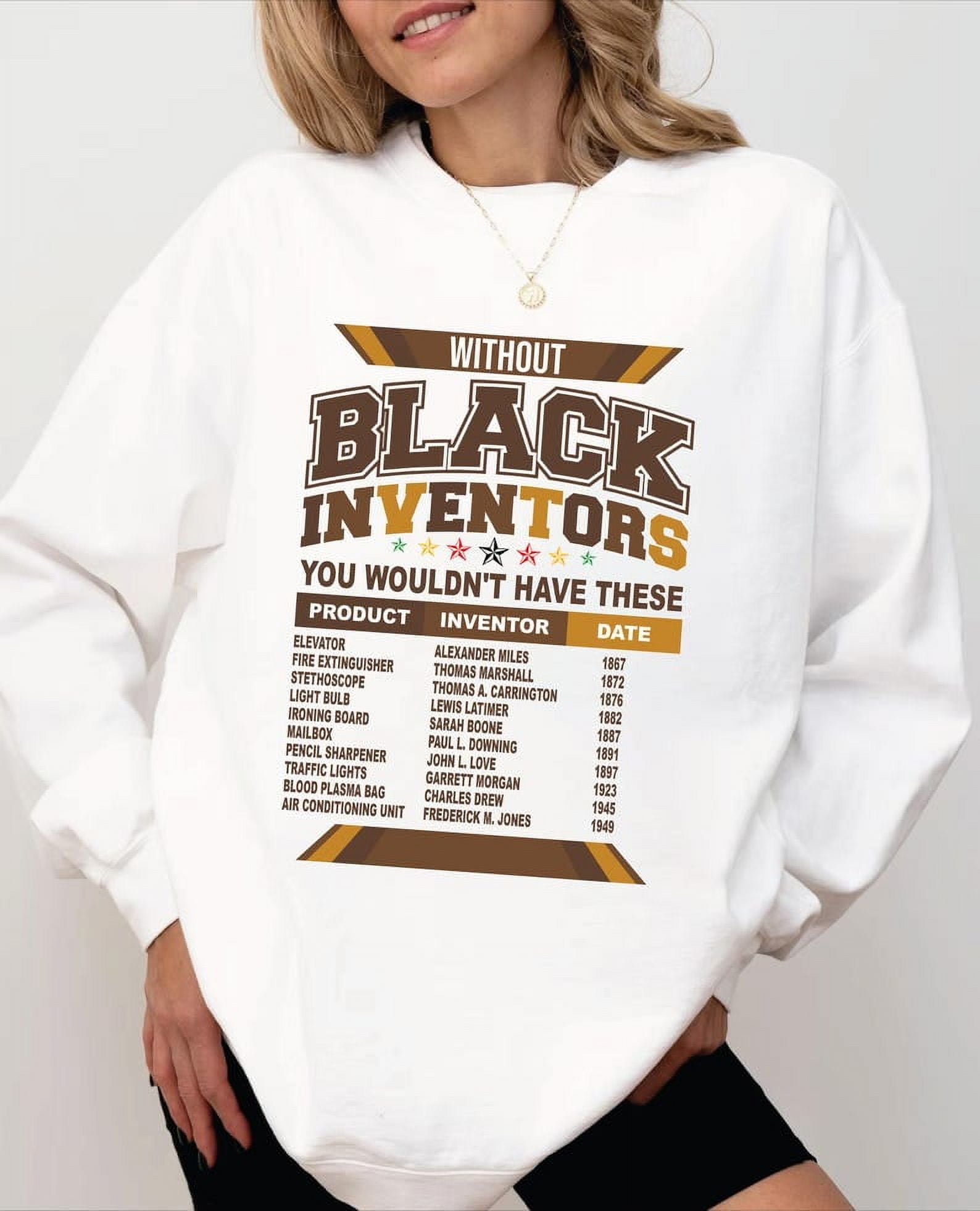 Black History Sweatshirt, Without Black Inventors You Wouldn't Have These, Black History Month ...