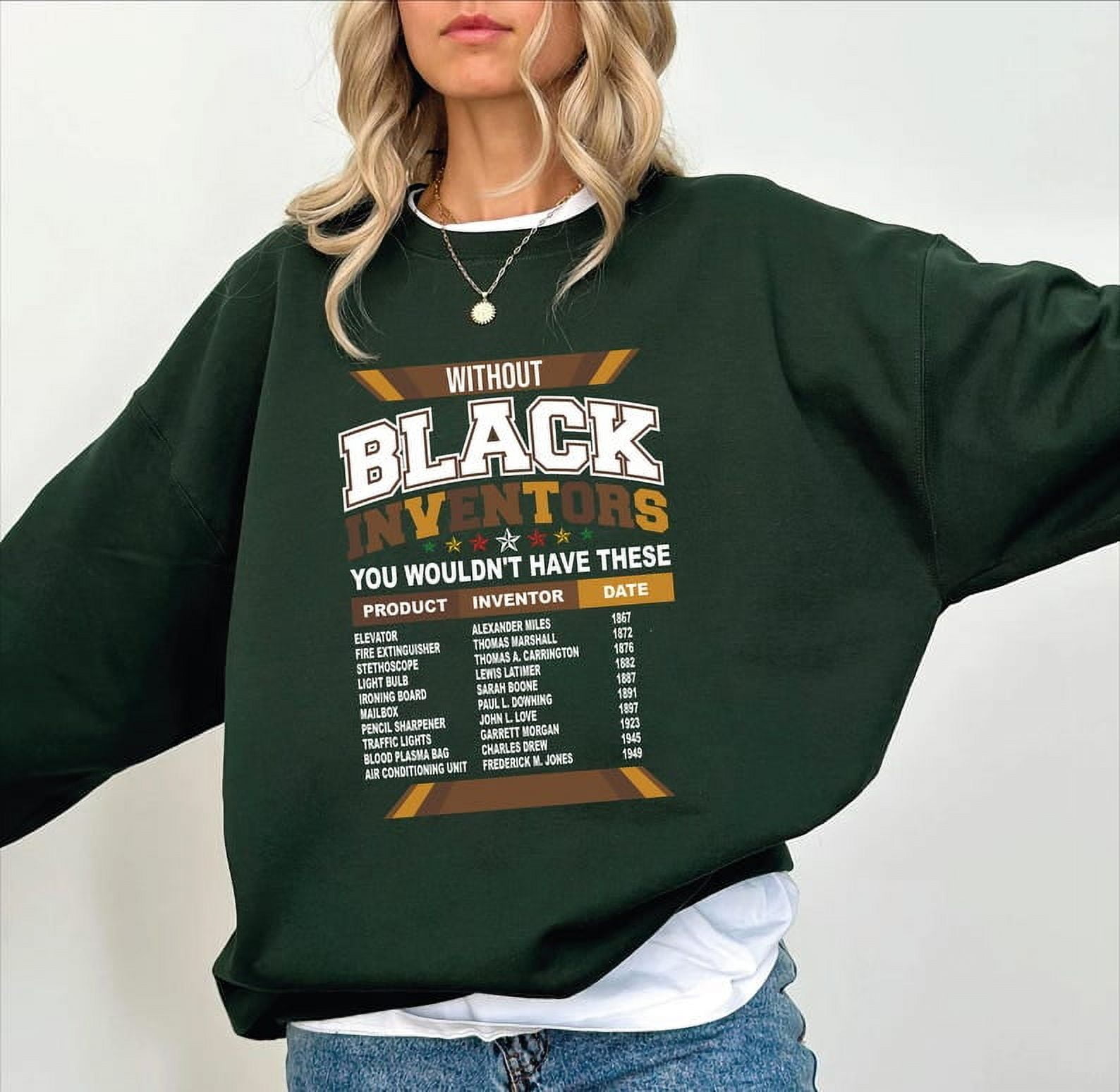 Black History Sweatshirt, Without Black Inventors You Wouldn't Have These, Black History Month ...