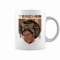 Black History Teacher Afro Woman African American Women Coffee Mugs ...