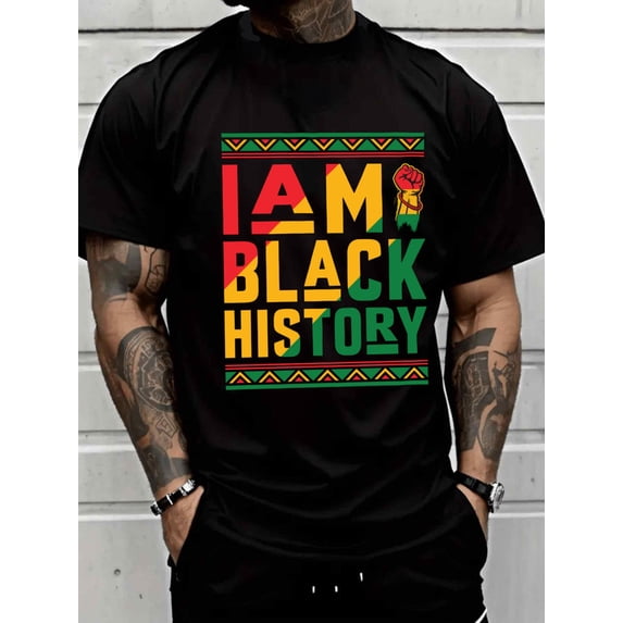 Black History for men black Spring and summer outdoor wear Fashion ...