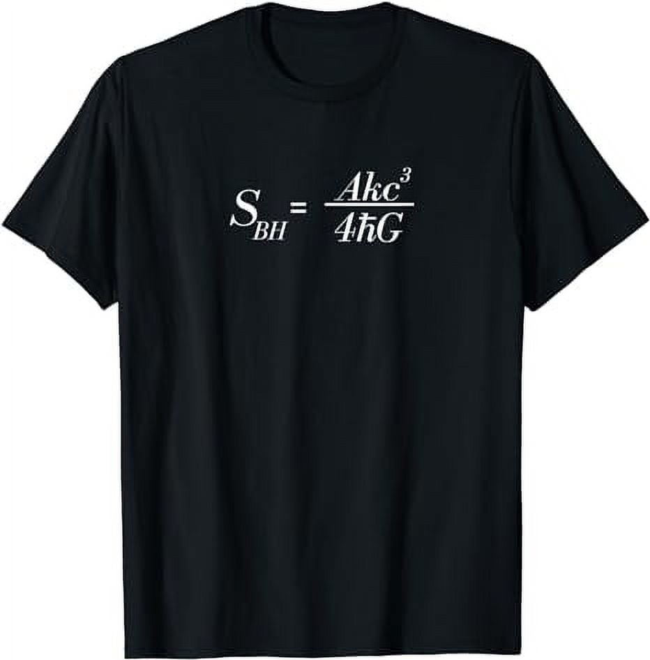 Black Hole Entropy Equation Formula Astrophysics STEM T-Shirt - Walmart.com
