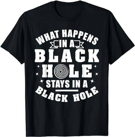 Black Hole Physics Design T-Shirt - Walmart.com