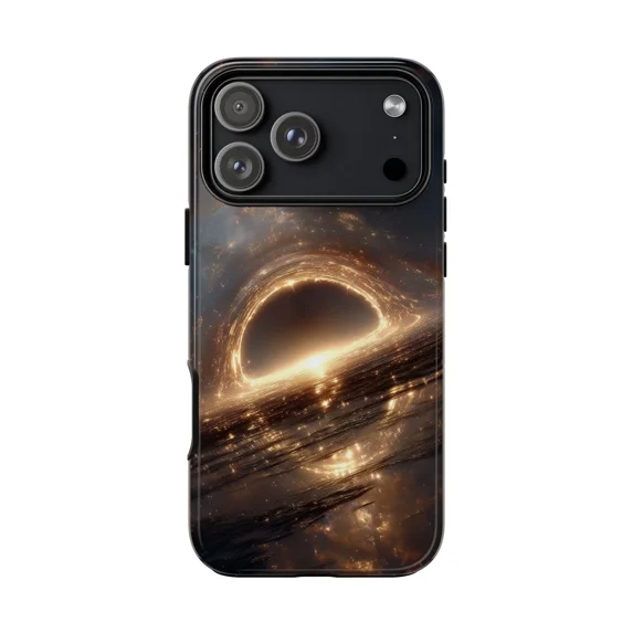 Black Hole Space Distortion Cosmic Art Phone Case with iPhone 11-17 Pro Max - Walmart.com