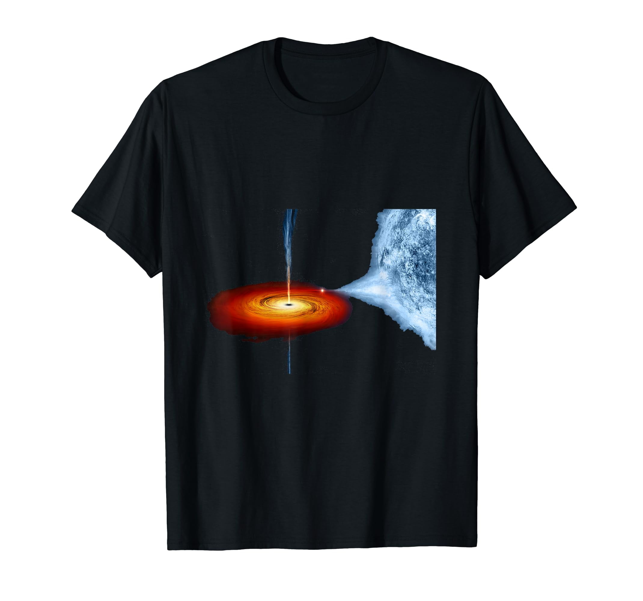 Black Hole T-Shirt Science Space Universe Star - Walmart.com