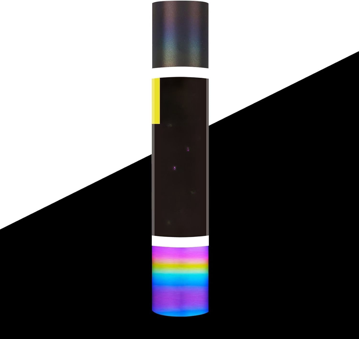 Black Holographic Reflective Adhesive Vinyl Flashlight Vinyl for DIY ...