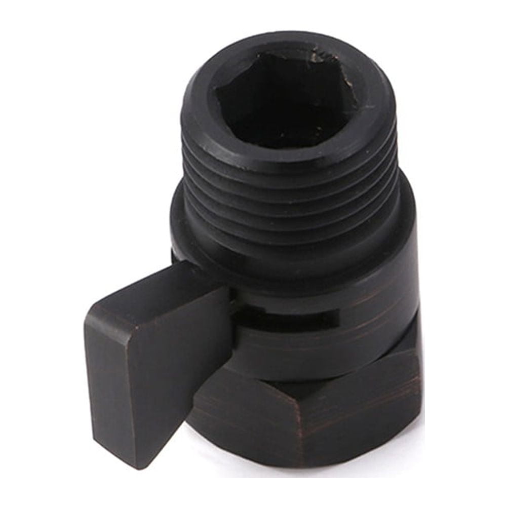 Black Home Solid Brass Flow Quick Control Shut-Off Valve Shower Head ...