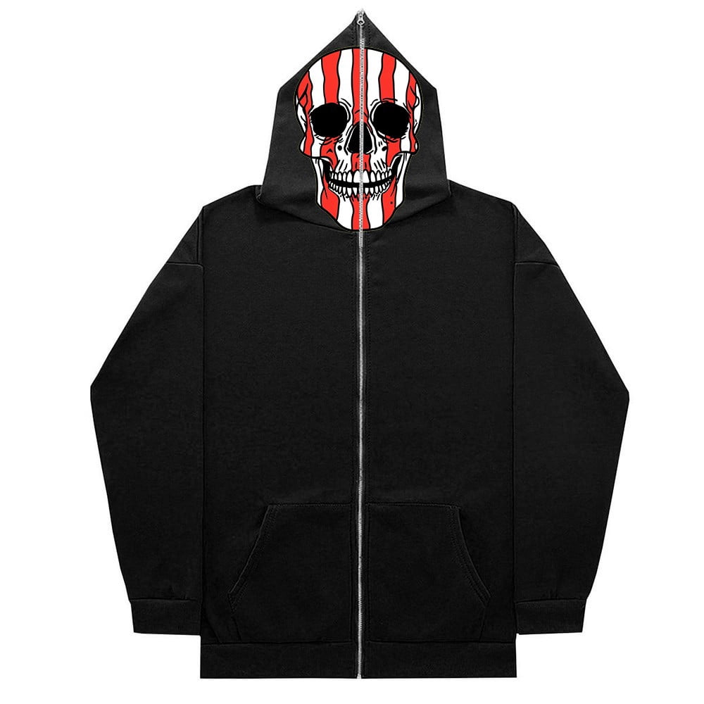Black with Hood Happy Festival Christmas Halloween Lounge Jackets for ...