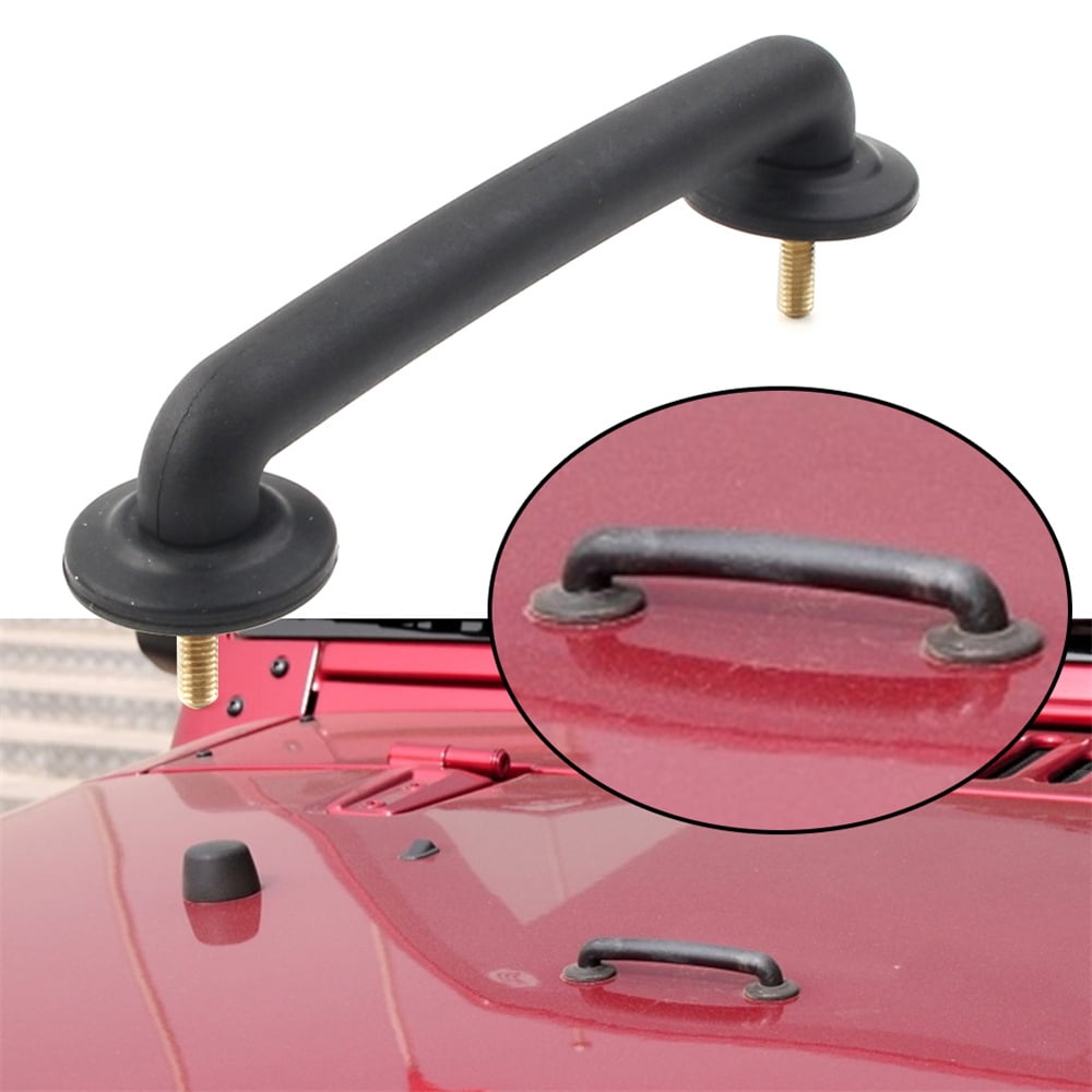 Black Hood Hold Down Bracket Handle 55176422 For Jeep TJ 1997-2006 JK ...
