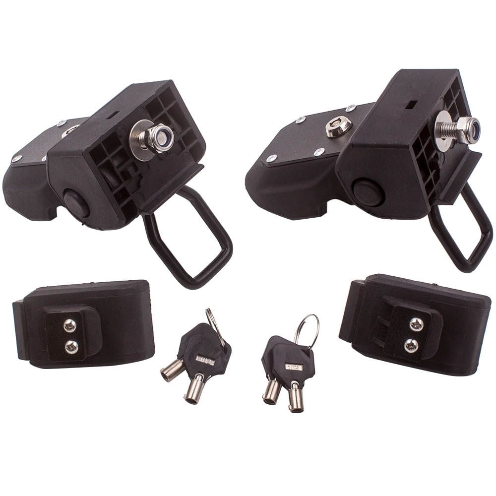 Black Hood Latch Locking Catch Set for Jeep Wrangler JL JLU 2018-2020 ...