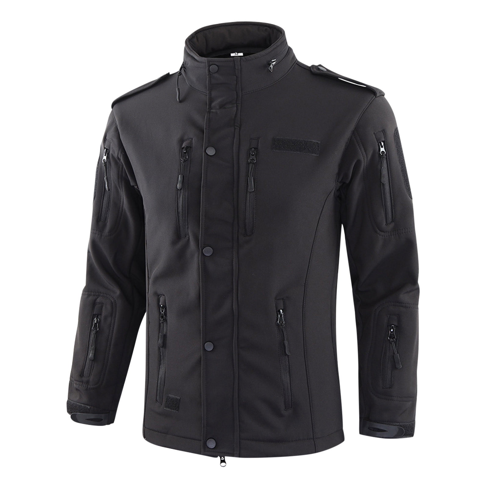 Black Hooded Waterproof Basic Brunch Hood for Man Fall Winter Long ...