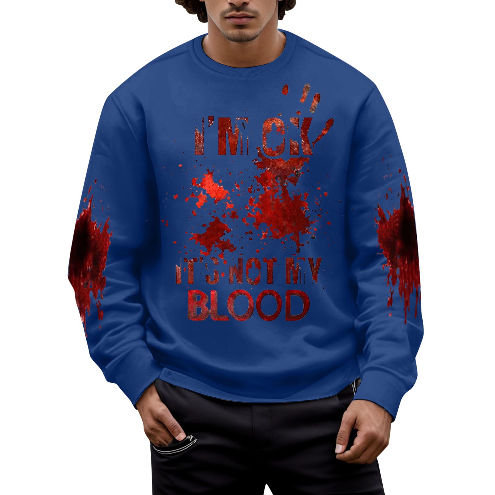 Black Hoodie Men Harbor Sweatshirt Winged Tops for Men V Neck ...