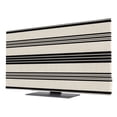 Black Horizontal Stripes TV Cover for 75 Inch Screen,Stretch Fabric ...