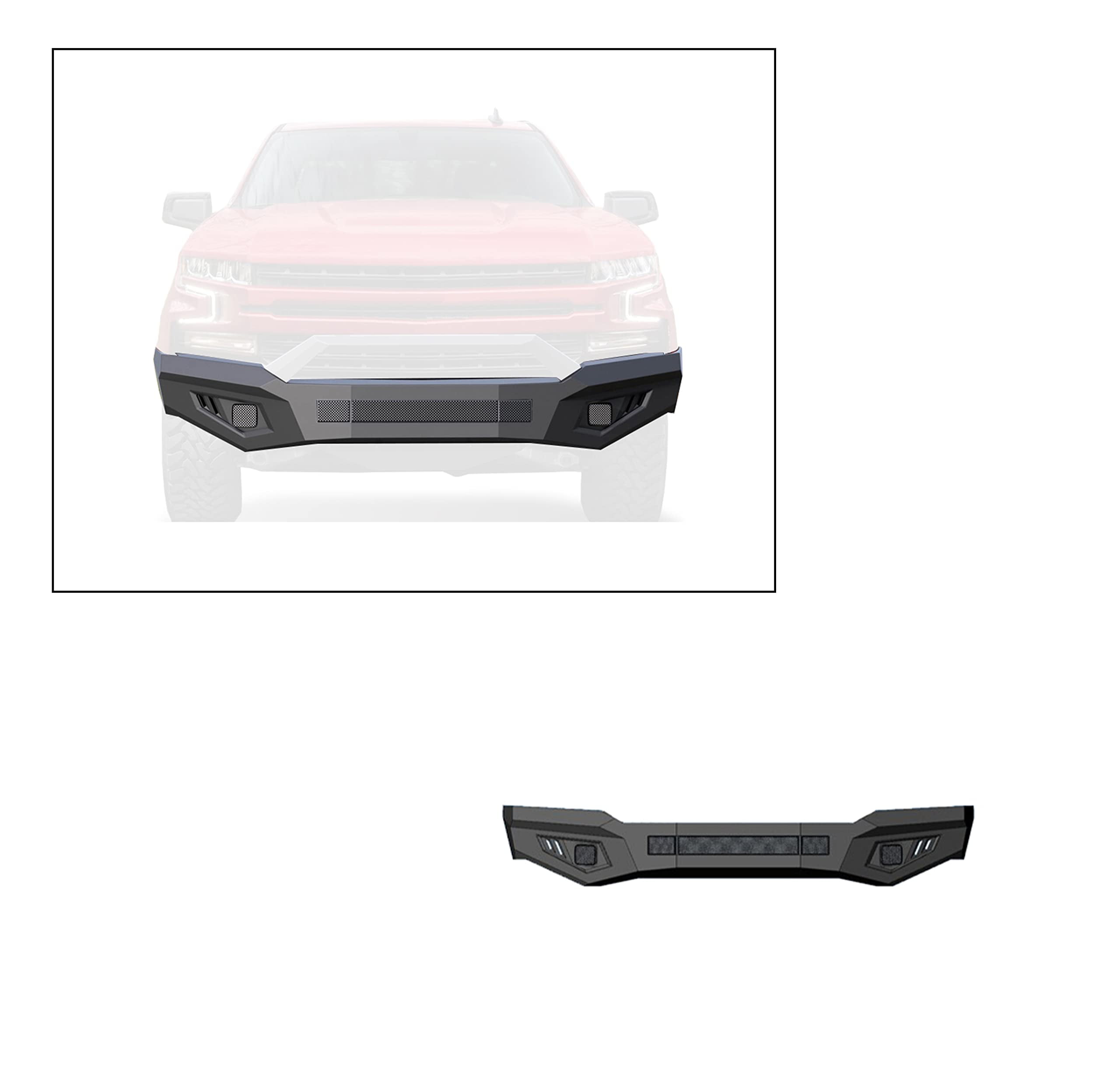 Black Horse Armour II Heavy Duty Front Bumper Armour II Front Bumper ...