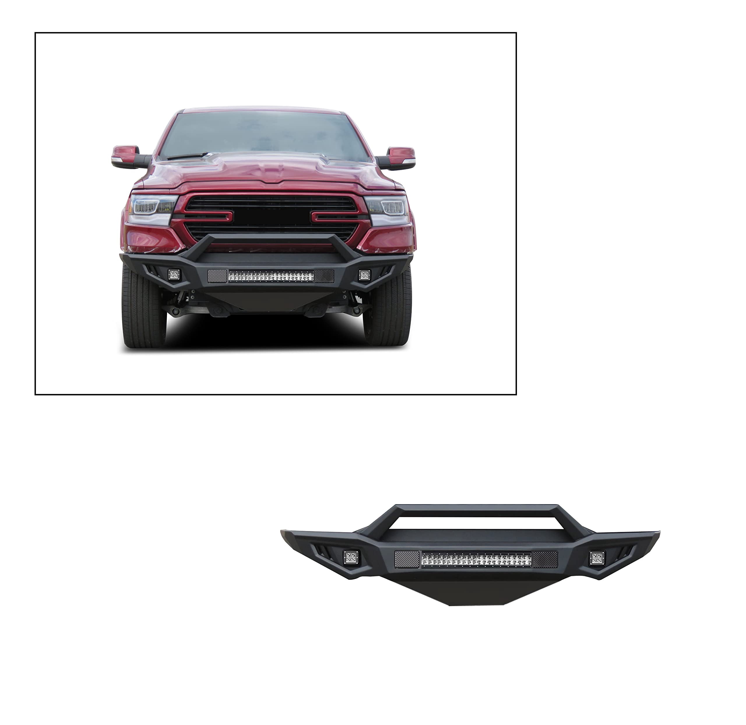 Black Horse Armour II Heavy Duty Front Bumper Kit Armour II Front ...