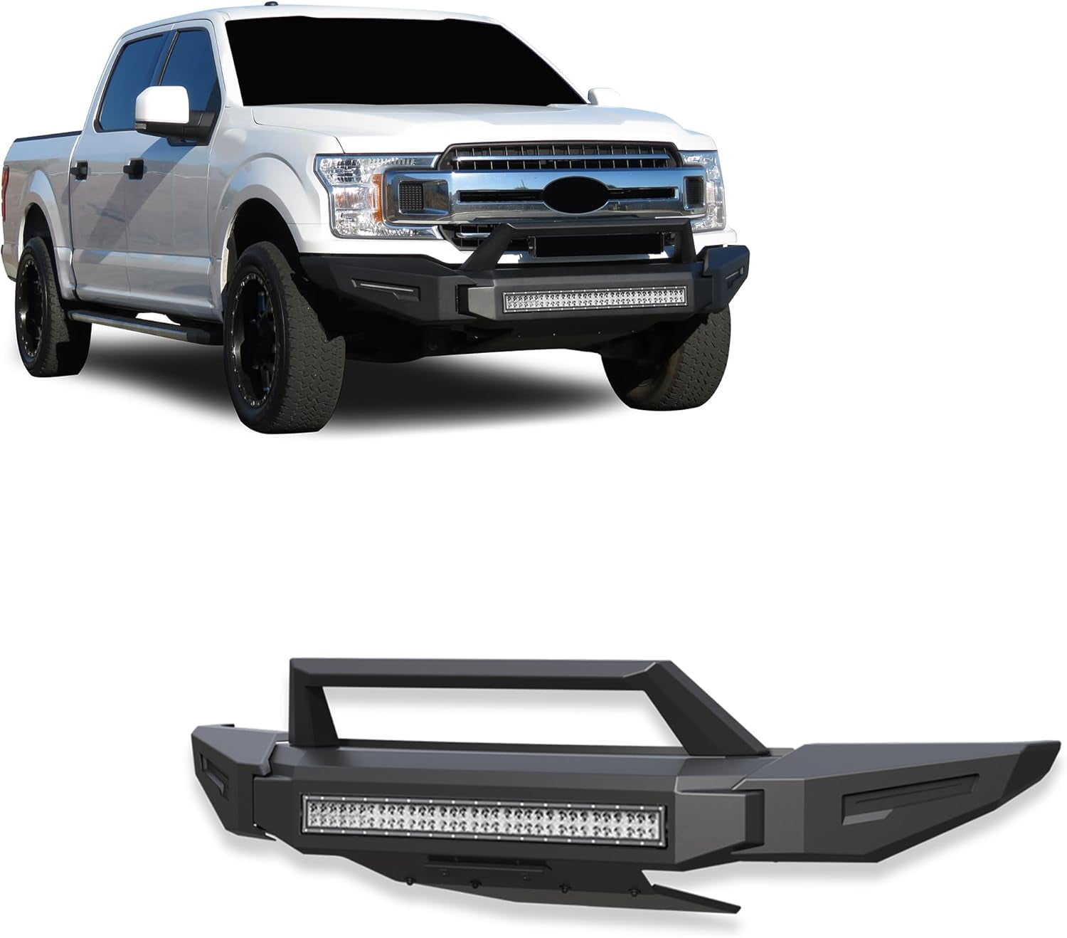 Black Horse Armour II Heavy Duty Front Bumper Kit Armour II Front ...