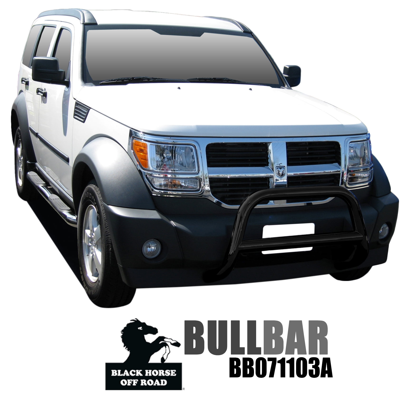 Black Horse Bull Bar BBHYTU-SP For 10-13 TUSCON 3" BULL BAR SS WITH ...