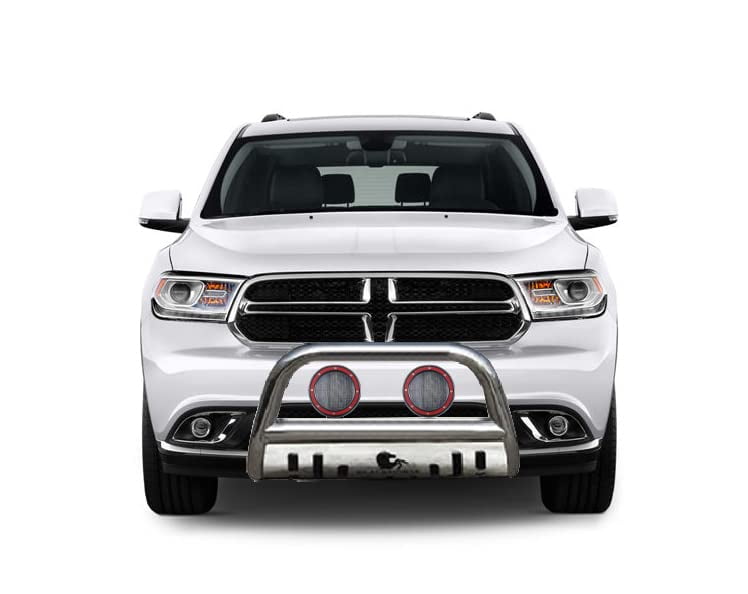 Black Horse Bull Bar Skid Plate Stainless Steel Come With Pair of 5.3 ...