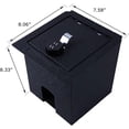 Black Horse Center Console Safe Security Lock Box, Black Gun Box ...