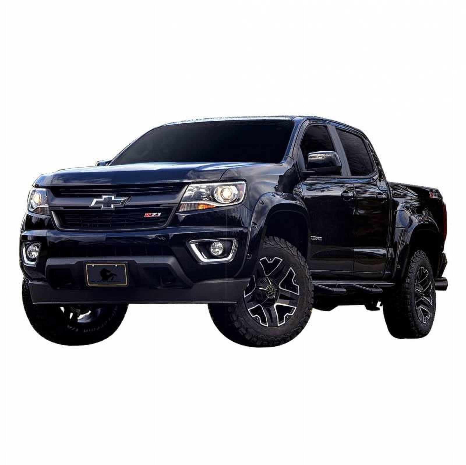 Black Horse FENDER FLARES RIVETED Style Black Compatible with 2015-2022 ...