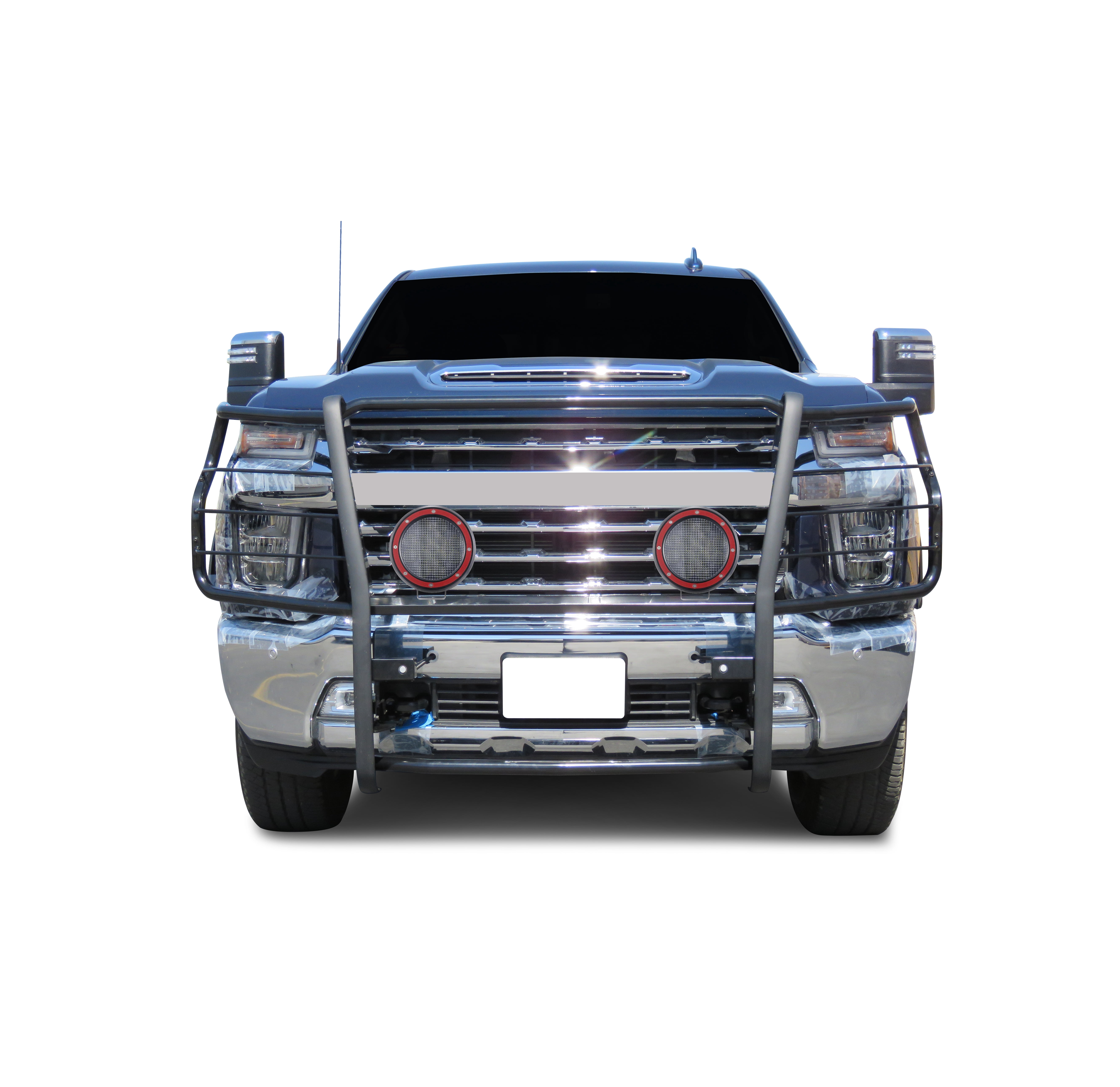 Black Horse Grille brush Bumper Guard Modular Black Come With Pair of 5 ...