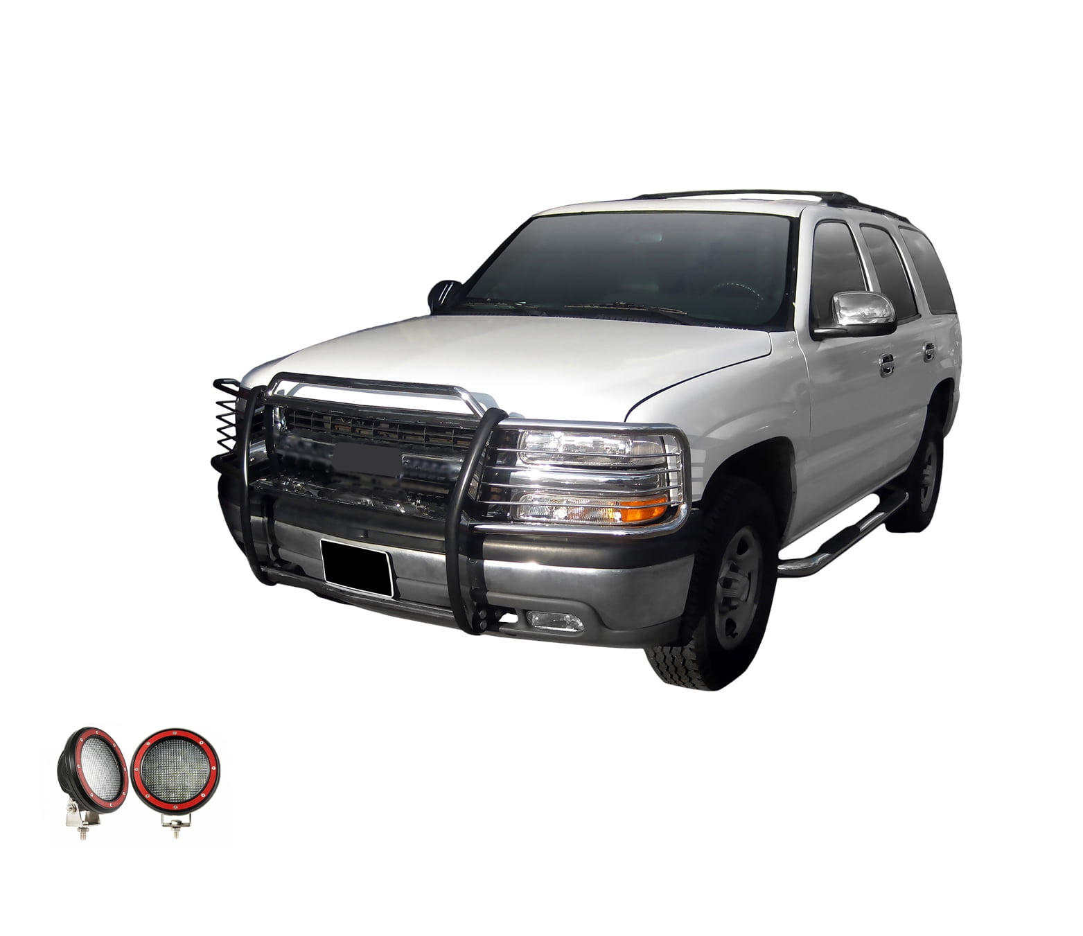 Black Horse Grille brush Bumper Guard Modular S/S Come With Pair of 5.3 ...